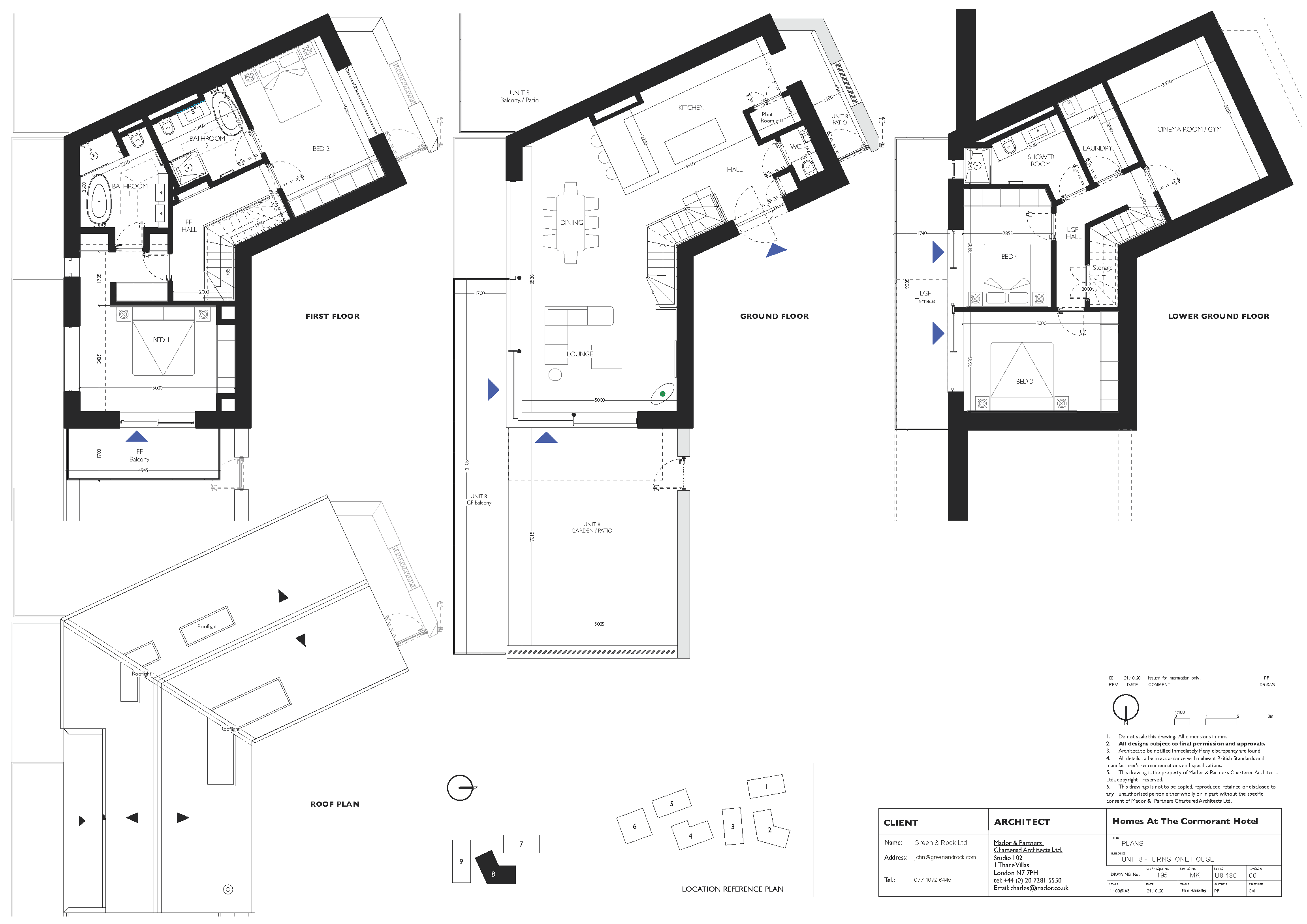 Turnstone House - Green and Rock